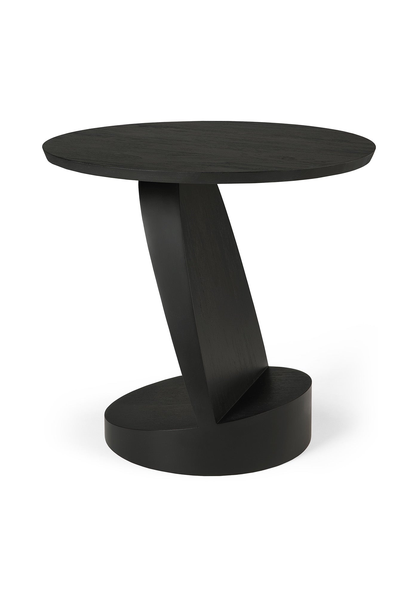 Oblic Side Table - Teak Black – Enkay