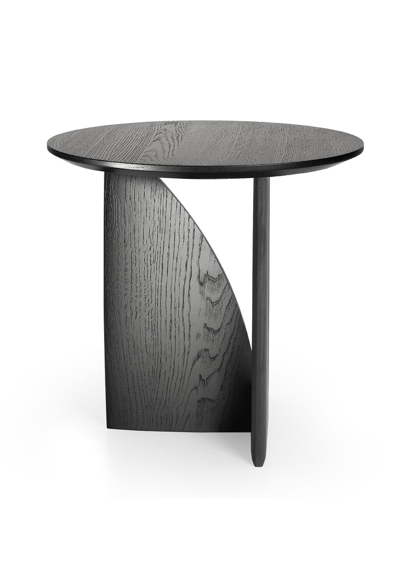 Geometric Side Table - Oak Black – Enkay