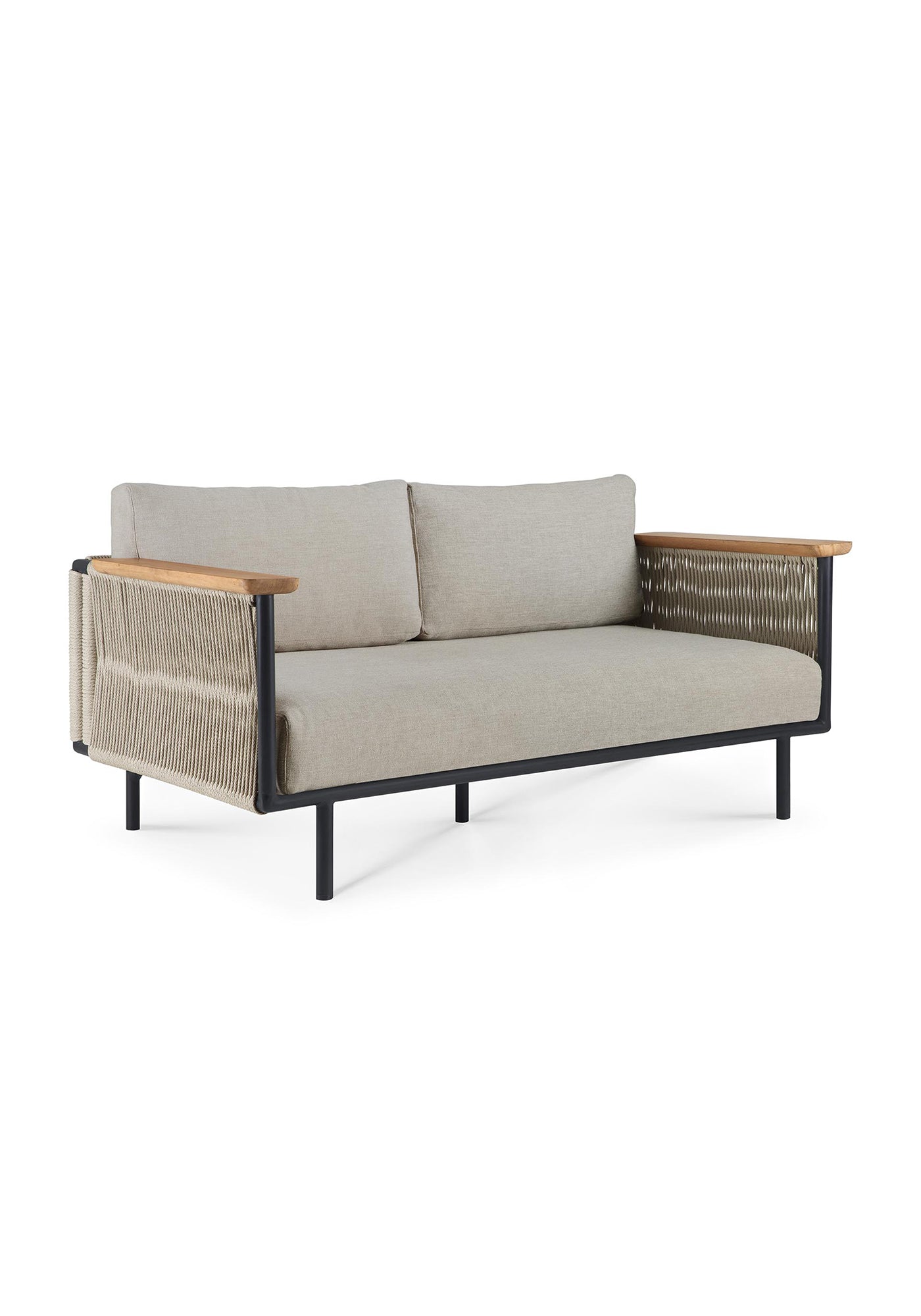 Corbey Outdoor Sofa - Aluminum Black - Oyster – Enkay